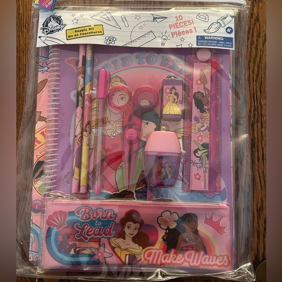 Disney | Other | New Disney Piece Disney Princess School Supply Kit ...